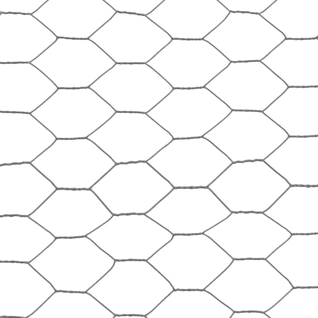 Pletivo ke kurníku ocel PVC vrstva 25 x 1,5 m šedé 143291