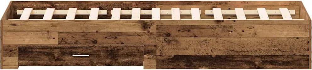 Rám postele Staré dřevo 135 x 190 cm Kompozitní dřevo 3333975