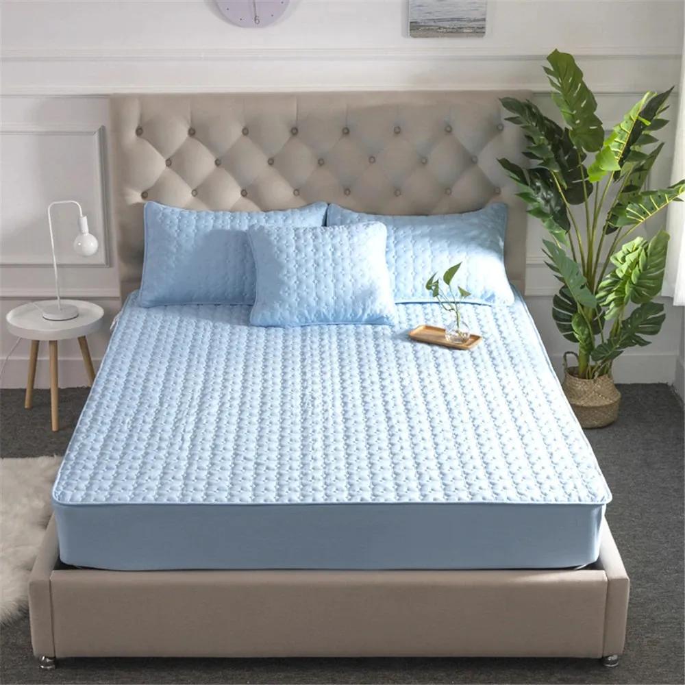 Napínací přehoz na postel, 4 barvy a různé velikosti Barva: modrá, Velikost: 200x220x15 cm