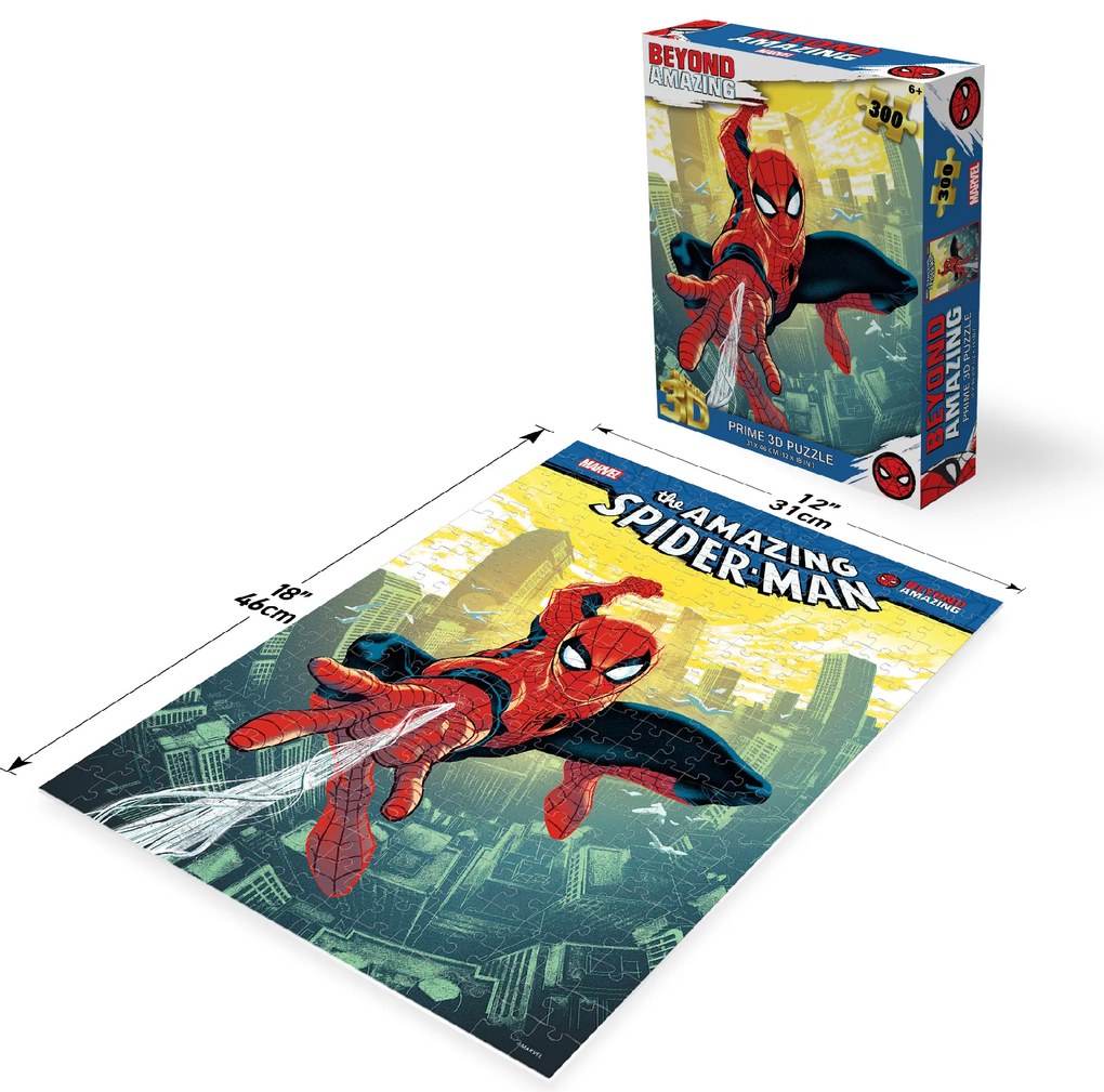 PRIME 3D PUZZLE - Marvel Comics Spider-Man 300 dílků