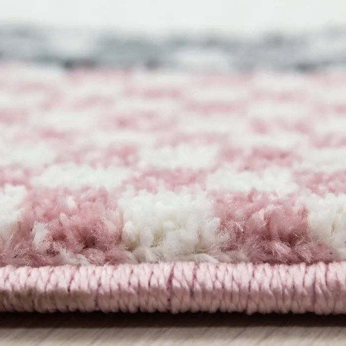 Ayyildiz, Dětský kusový koberec Kids 570 pink kruh, 120x120 (průměr) kruh, růžová, dětský pokoj