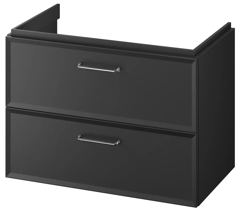 Cersanit Mille, umyvadlová skříňka 794x446x551 mm, černá matná, S1017-003