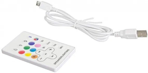 BIZZOTTO Zahradní solární stojací lampa LED s reproduktory bílá