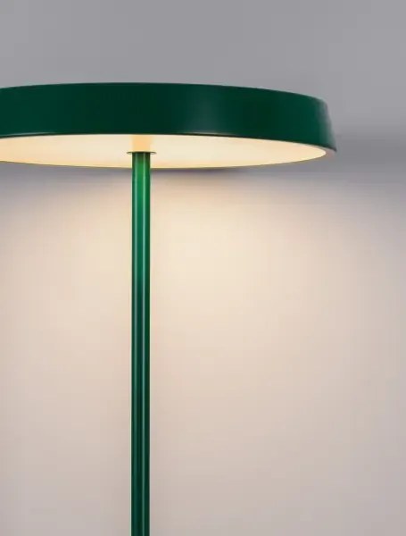 LED zeleno-černá stojací lampa Vetro