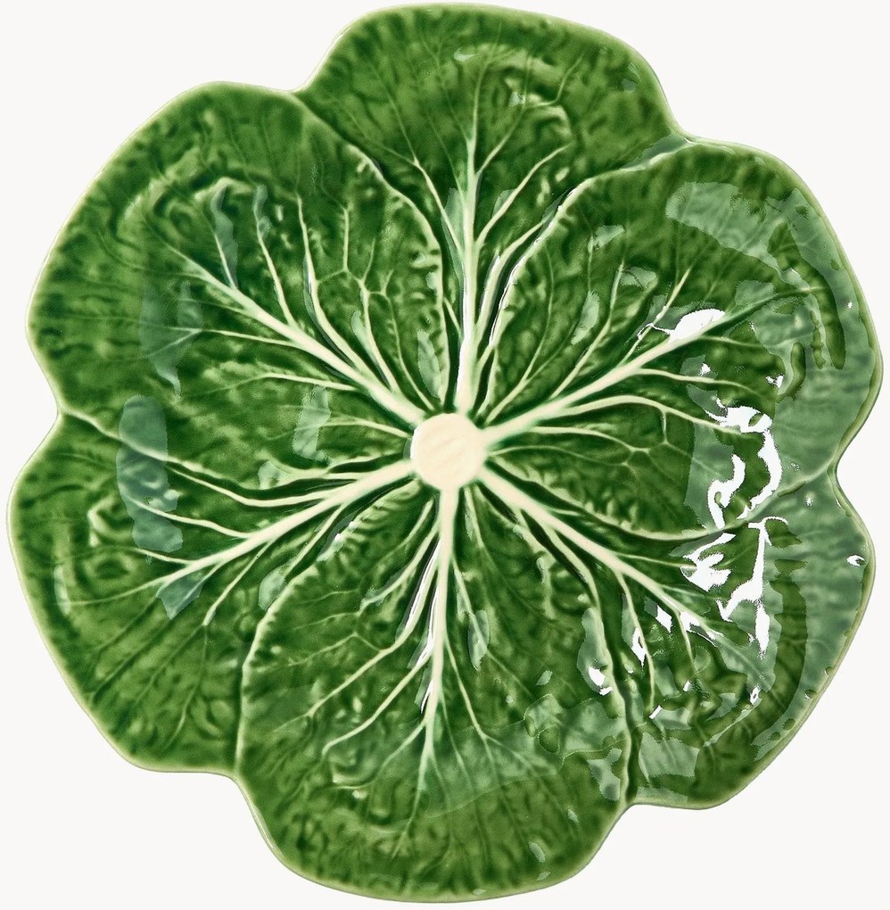Sada ručně malovaných mělkých talířů Cabbage, 2 díly