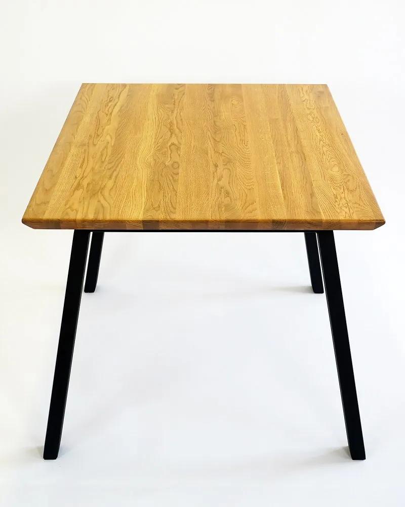 Jídelní stůl s masivní dubovou deskou Modena 2200 x 1000 mm