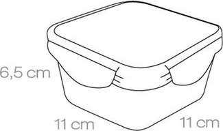 TESCOMA Dóza FRESHBOX 0,4 l, čtvercová