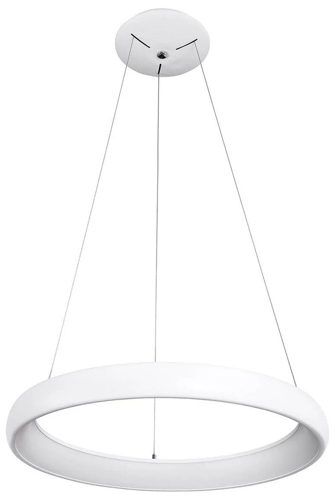 LED závěsné moderní svítidlo ALESSIA, 50W, teplá bílá, bílé Italux Alessia 5280-850RP-WH-3