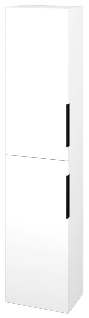 Dřevojas Skříň vysoká DOS SV1D2 35 Varianta: N01 Bílá lesk / Bez úchytky T31 / N03 Graphite / Levé