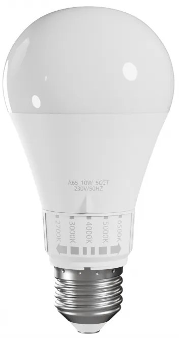 LED žárovka E27 10W 5CCT 1100lm