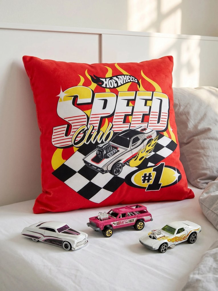 Sinsay - Povlak na polštář Hot Wheels - červená