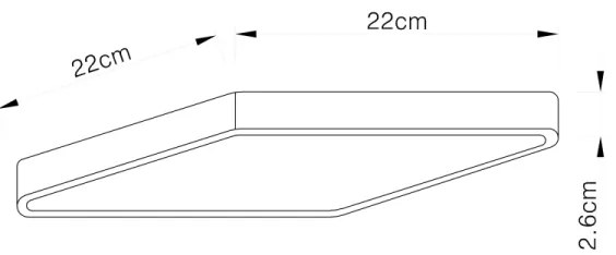 Globo 12369-30 - LED Stropní svítidlo ECHO LED/28W/230V