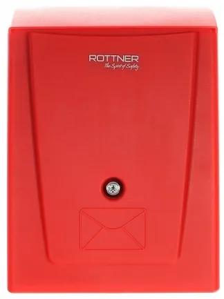 Rottner plastová schránka POSTA černá/červená