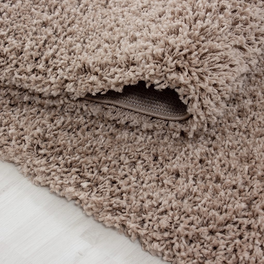 Ayyildiz, Kusový koberec Dream Shaggy 4000 beige, 80x150, béžová, ložnice