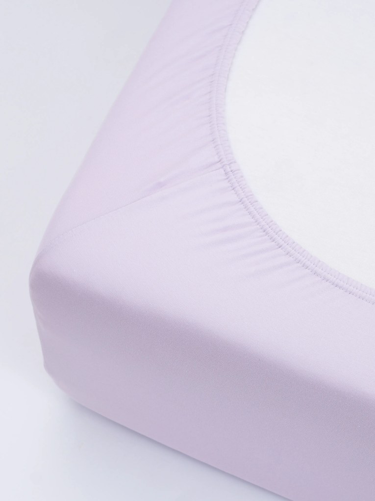MK Lůžkoviny Jersey prostěradlo s elastanem 160 × 200 cm – lila