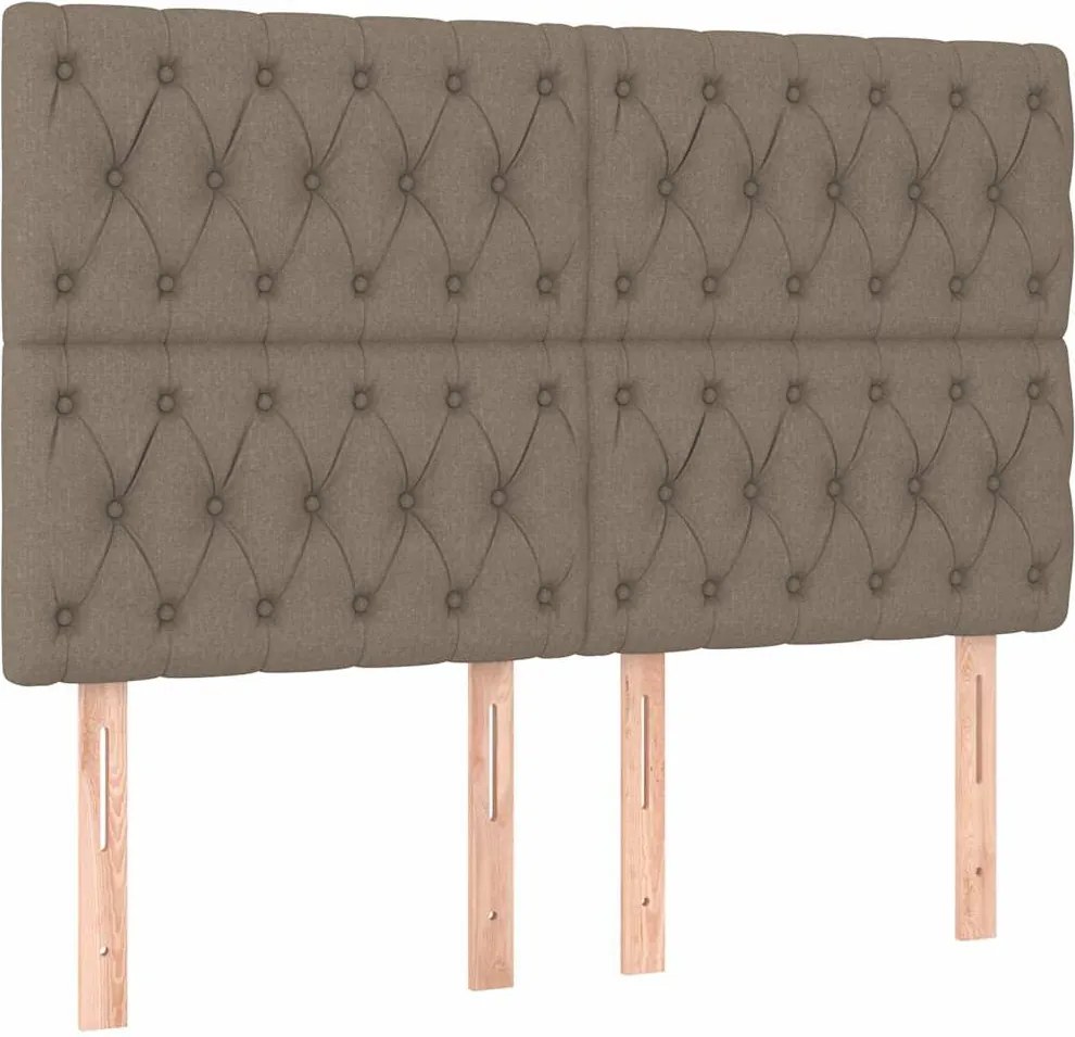 Box spring postel s matrací taupe 140x200 cm textil 3128209