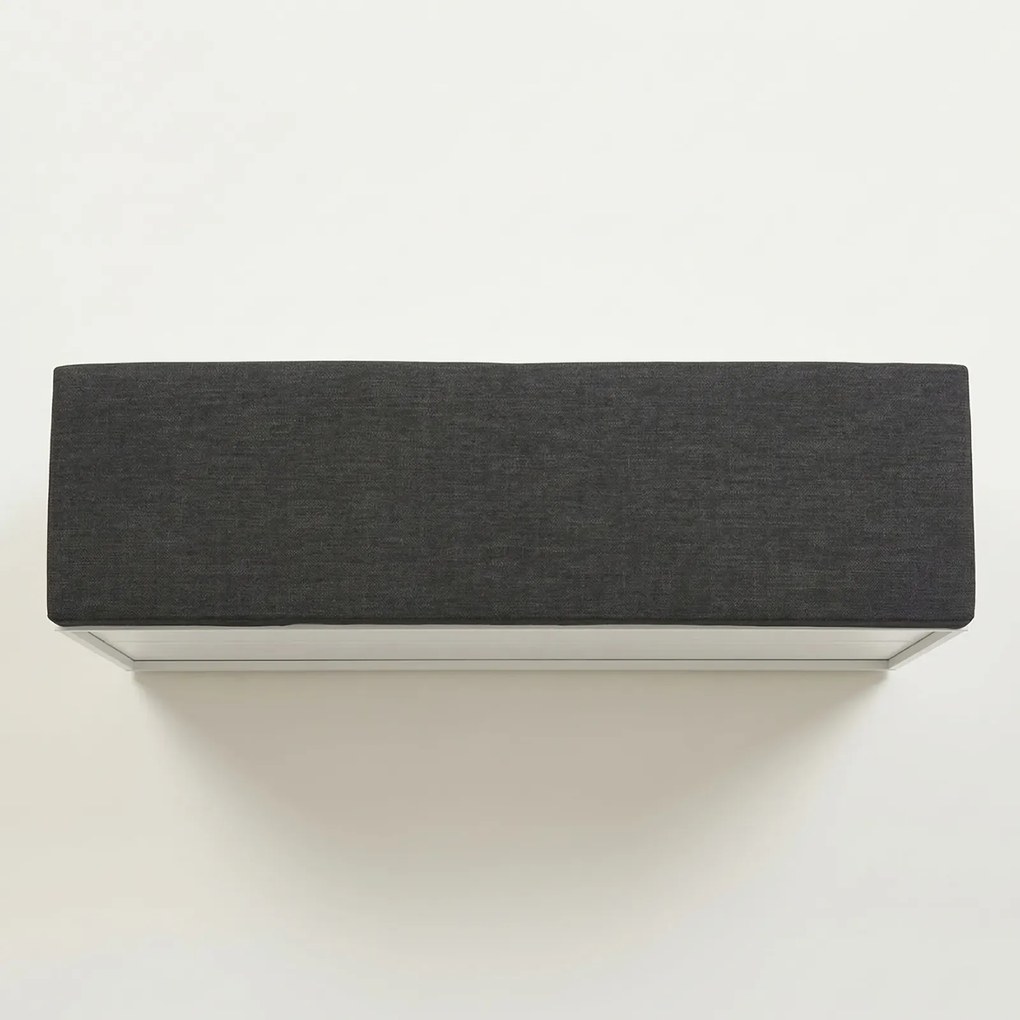 Botník s sedákem KADO, 104 x 50 x 30 cm, bílá
