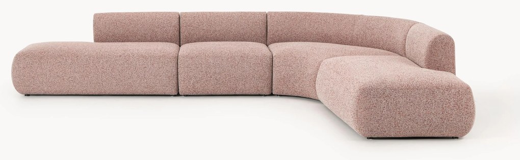 XL modulární rohová bouclé pohovka Sofia
