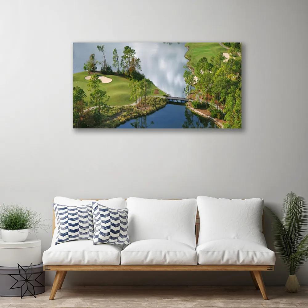 Obraz na plátně Jezero Příroda 120x60 cm