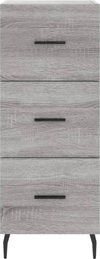 Skříň highboard šedá sonoma 34,5 x 34 x 180 cm kompozitní dřevo 3200215