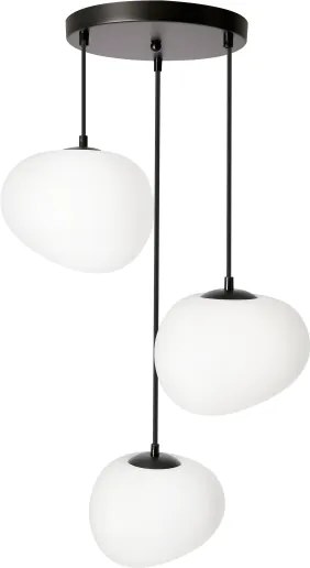 BRILAGI - Lustr na lanku PEBBLES 3xE27/40W/230V pr. 42 cm černá