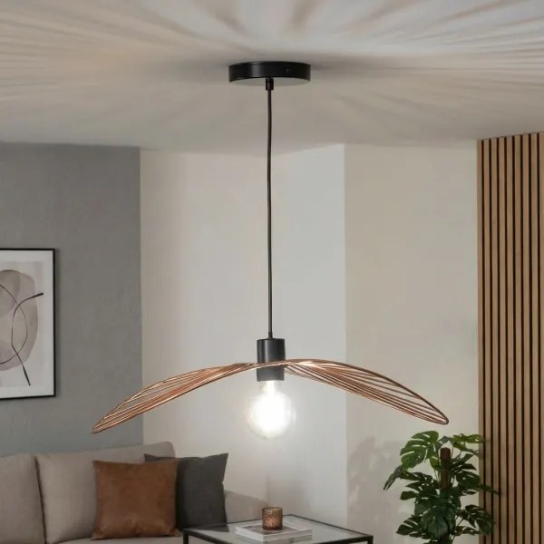 Brilagi - LED Lustr na lanku CERIA WIRE 1xE27/40W/230V 40x56 cm bronz
