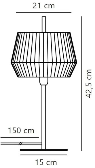 Nordlux - Stolní lampa DICTE 1xE14/40W/230V béžová/černá