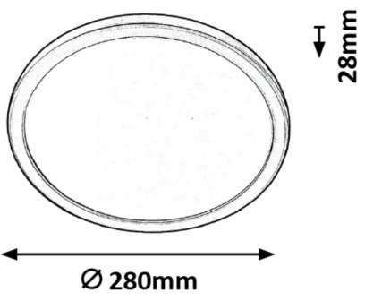 Rabalux 3358 - LED Koupelnové stropní svítidlo LAMBERT LED/15W/230V IP44