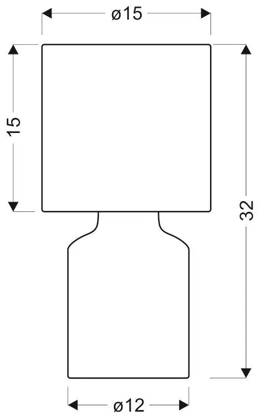 Stolní lampa INER Candellux Černá