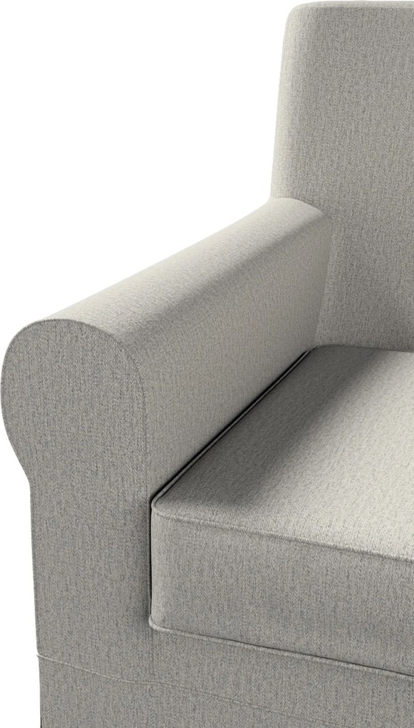 Potah na křeslo IKEA Ektorp Jennylund barva šedá látka pletený vzor