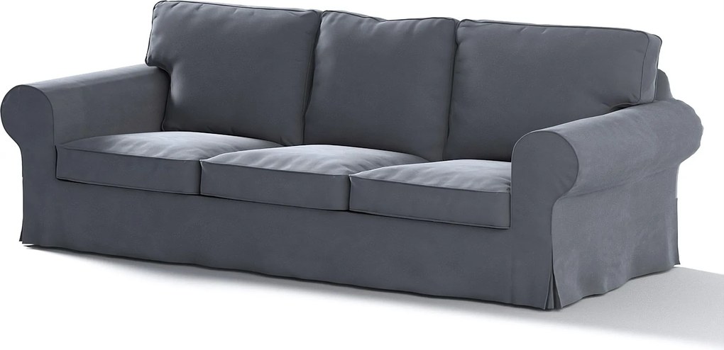 Potah na pohovku IKEA Ektorp 3-místná, nerozkládací barva šedá látka lesklé, sametová