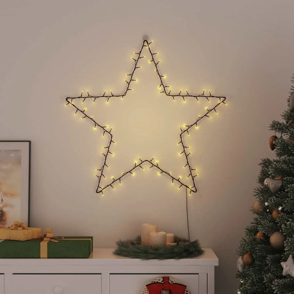 Vánoční Osvětlení Hvězda Silueta 115 Led Teplá Bílá