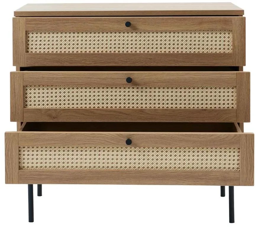 Designová komoda Lakshmana 80 cm přírodní dub