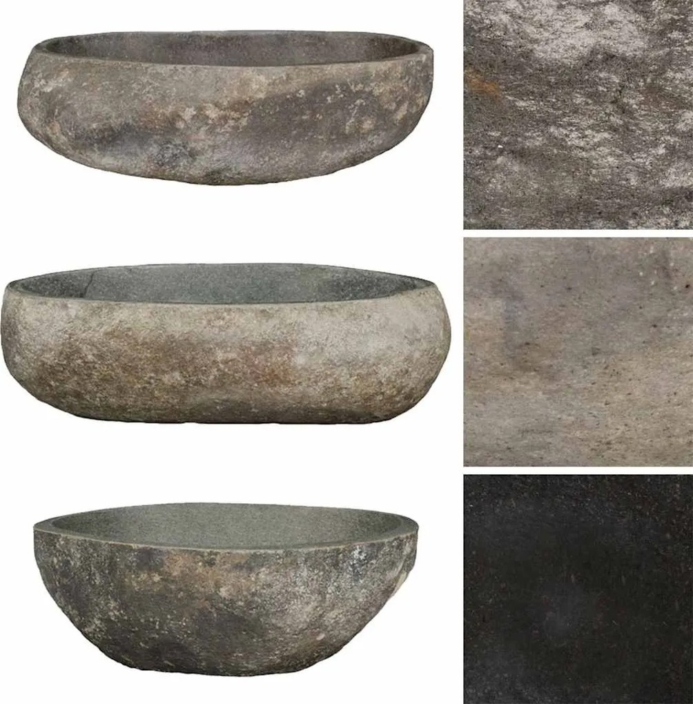 Umyvadlo říční kámen oválné (45–53) x (34–41) cm 146214