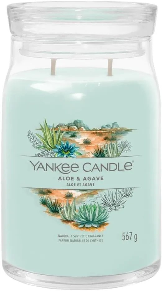 Yankee Candle vonná svíčka Signature ve skle velká Aloe & Agave 567g