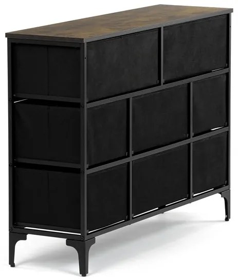 Retro komoda ALMIRA - old wood / MDF Barva: Vícebarevná