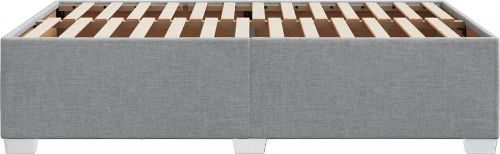 Rám postele bez matrace světle šedá 120 x 200 cm textil 3284464