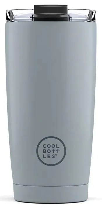 Termohrnek cool bottles pastel grey, třívrstvý, 550 ml