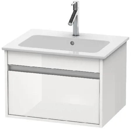 Duravit Ketho - Umyvadlová skříňka 41x60x48 cm, 1 zásuvka, lesklá bílá KT641802222