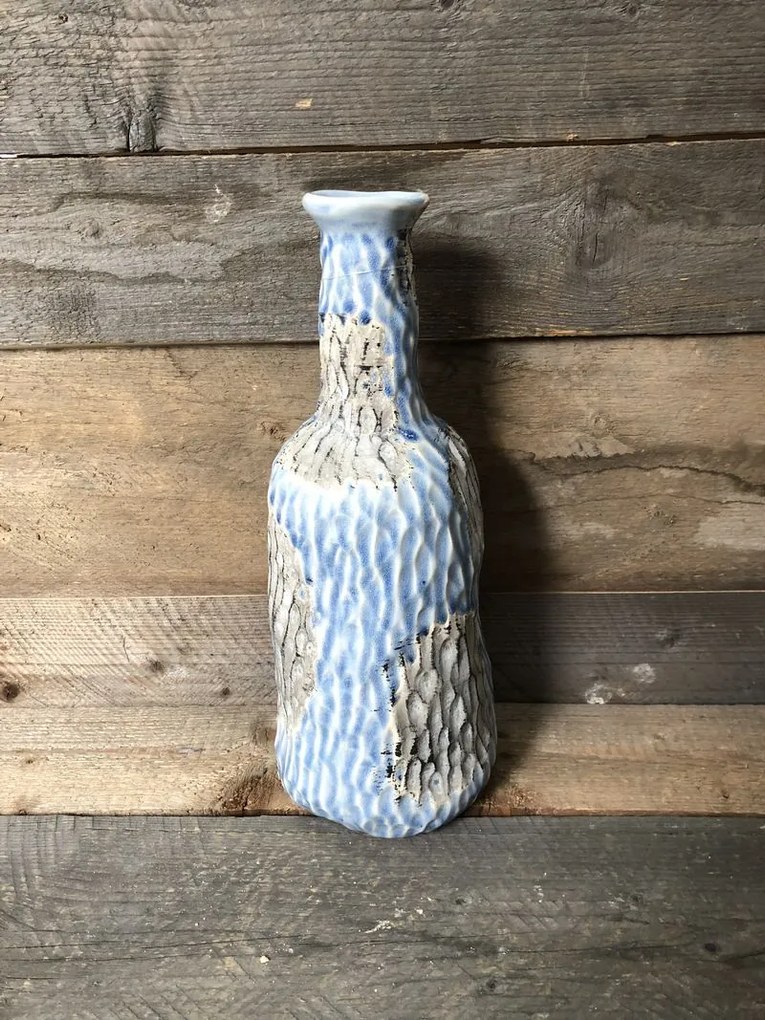 Modrá keramická váza HJ0067
