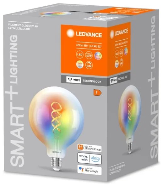 LED RGBW Stmívatelná žárovka SMART+ E27/4,8W/230V 2700-6500K Wi-Fi - Ledvance