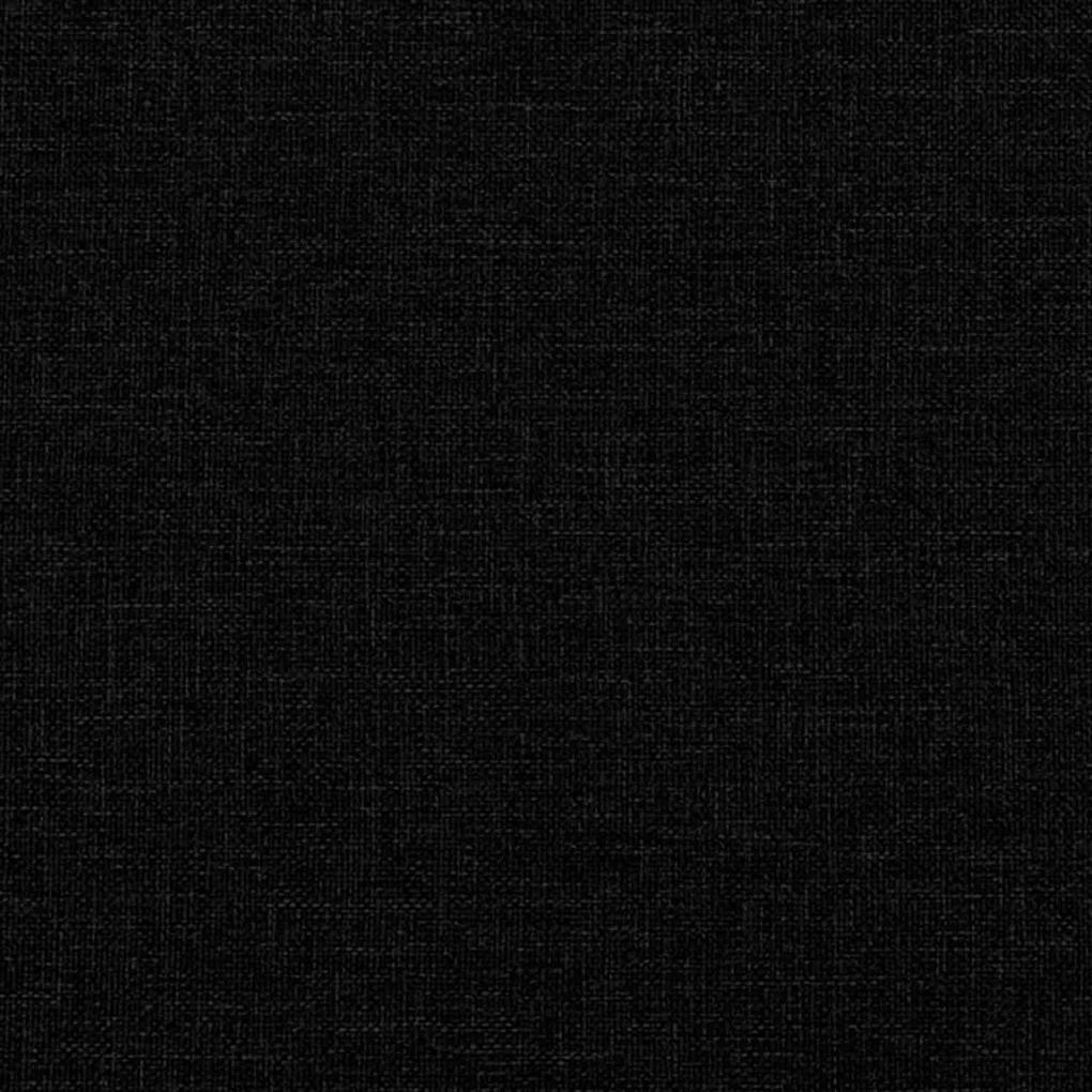 Chesterfield pohovka 3místná černá textil