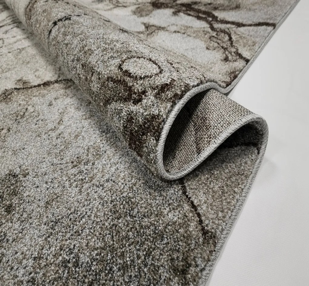 BE Koberec Wenus 7770 GREY - šedý obdélníkový Rozměr: 60x100 cm