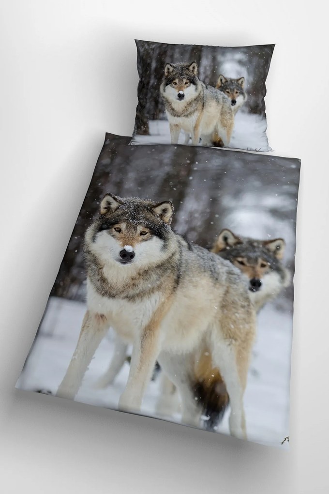 3d povlečení s vlkem - Wolf Wolf 140x200 cm