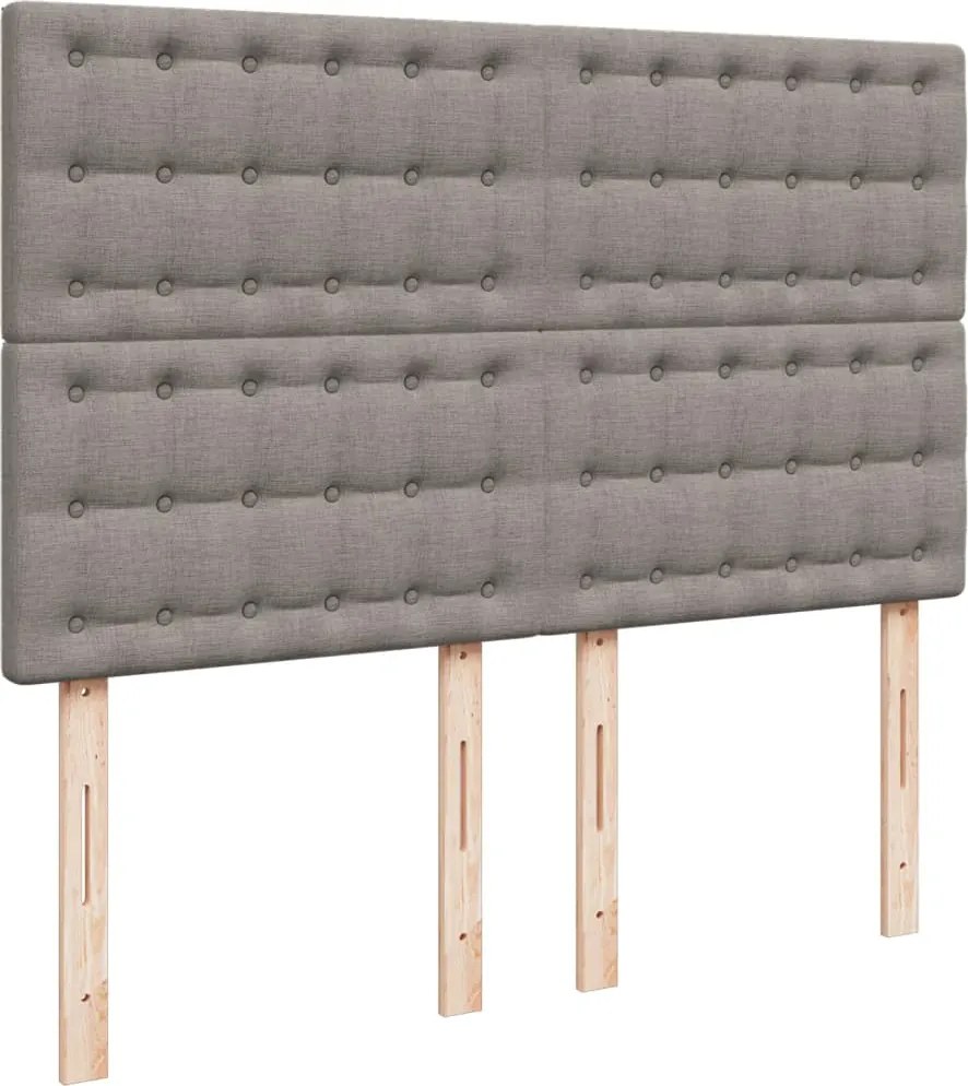 Box spring postel s matrací taupe 160x200 cm textil 3291737