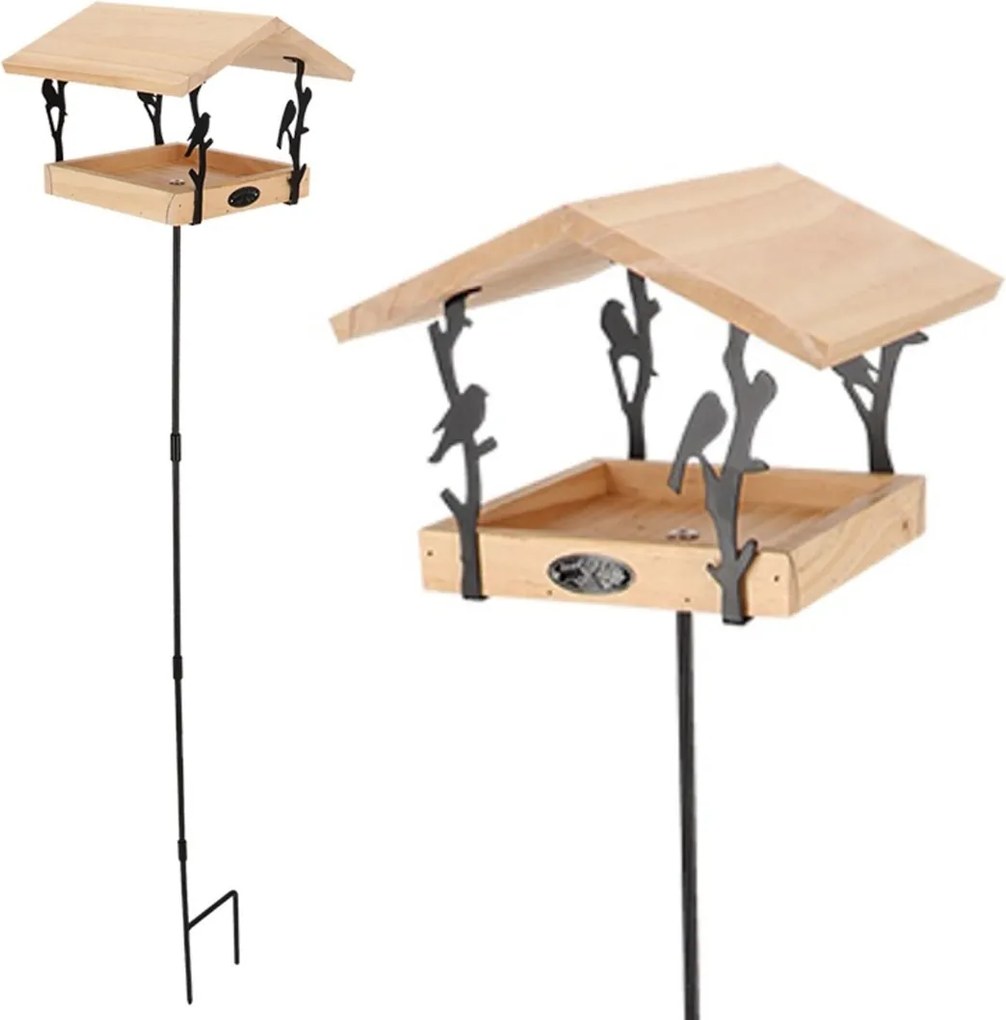 Krmítko pro ptáky AILIN 131 cm hnědé