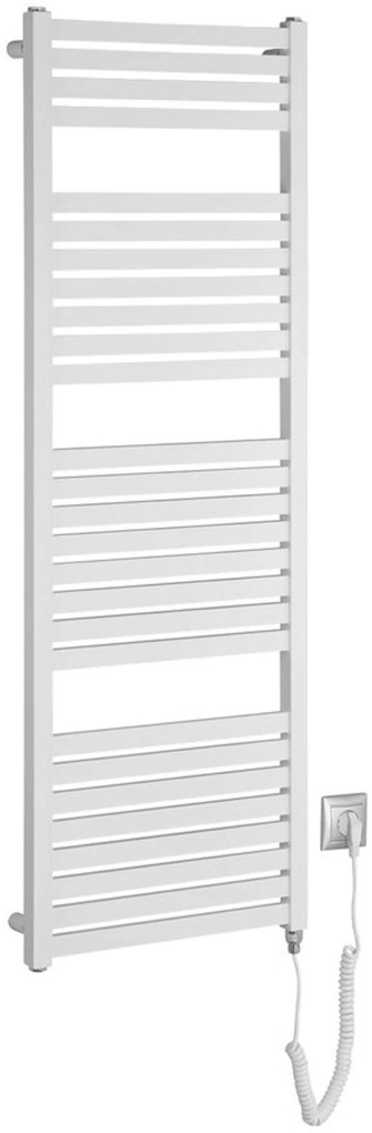 Aqualine - Topné těleso Tondi-E 45x133 cm, 500 W, bílá DE470T