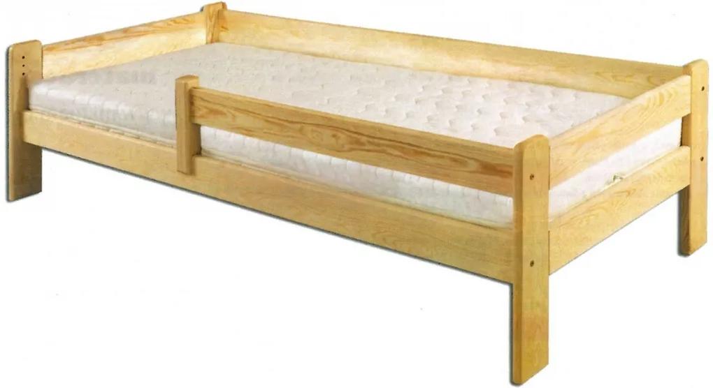 ImportWorld Dřevěná postel 90x200 Earl (Barva dřeva: Ořech)