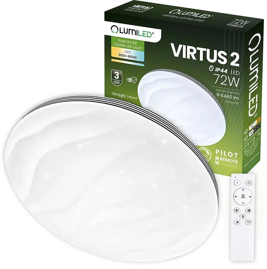 SVÍTIDLO LED VIRTUS2 72W IP44 CCT+PIL  PL1