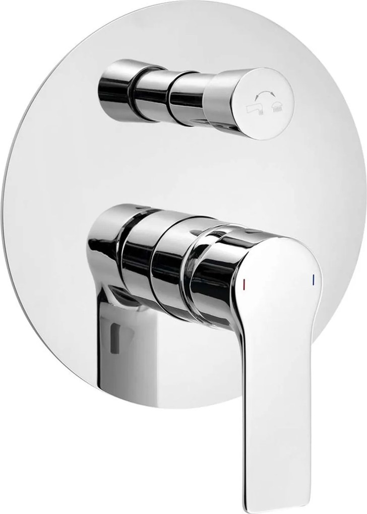 Sapho Pax - Sprchová baterie pod omítku, pro 2 spotřebiče, chrom XA62